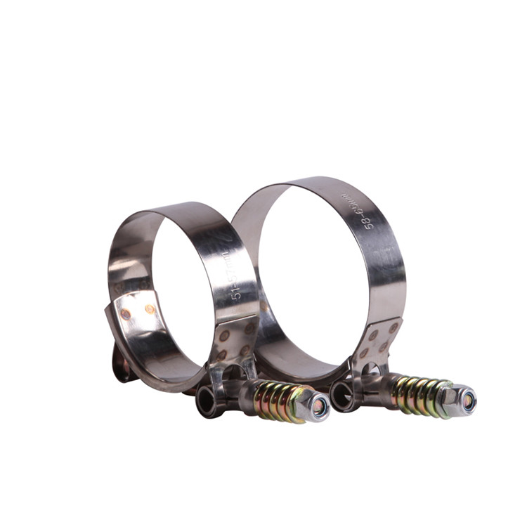 China High quality SS304 T bolt Pipe Clamps with Spring from Factory ...