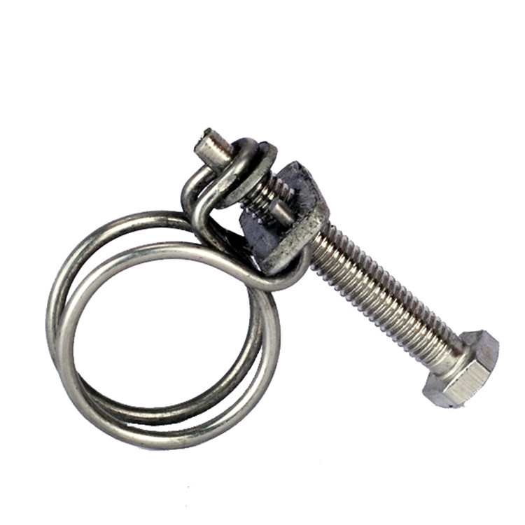 China Stainless Steel Adjustable Double Wire Hose Clip Factory factory ...